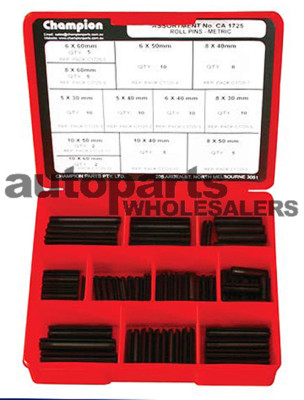 CHAMPION METRIC ROLL PINS LARGE SIZES ASSORTMENT KIT (82 Pieces) | eBay ...