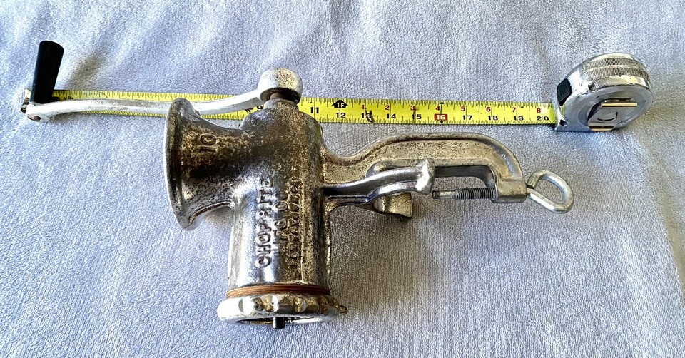 CHOP-RITE MFG. #10 MEAT/SAUSAGE GRINDER W/ 3/8” PLATE & BLADE MADE IN ...
