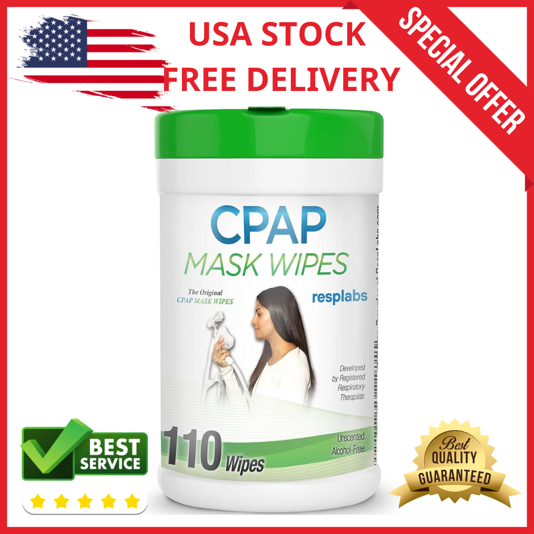 CPAP Mask Cleaning Wipes - Unscented, Alcohol-Free Cleaner 110 Wipe ...