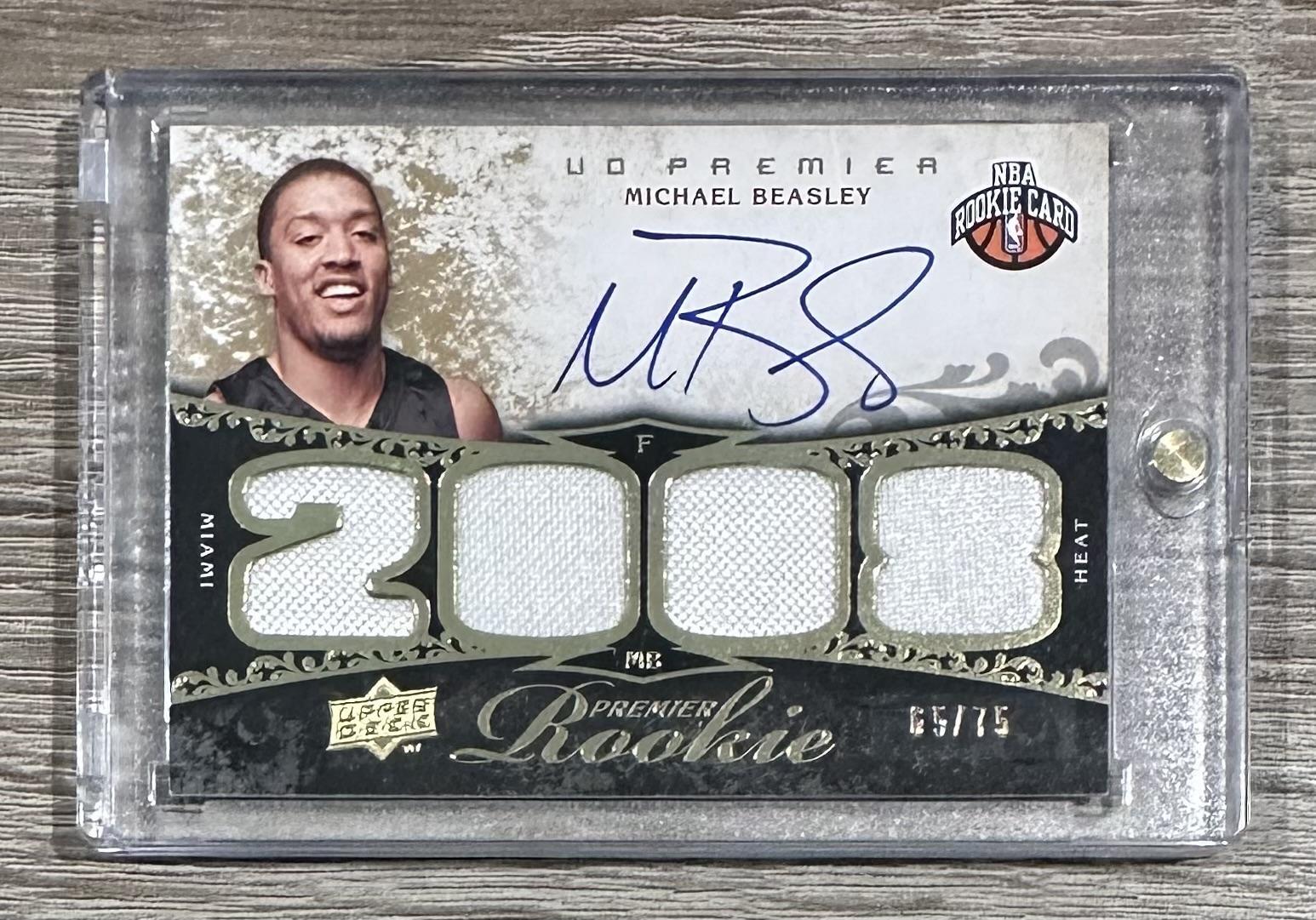 2008-09 UD Premier - Premier Rookie Autograph Materials Gold #102 ...