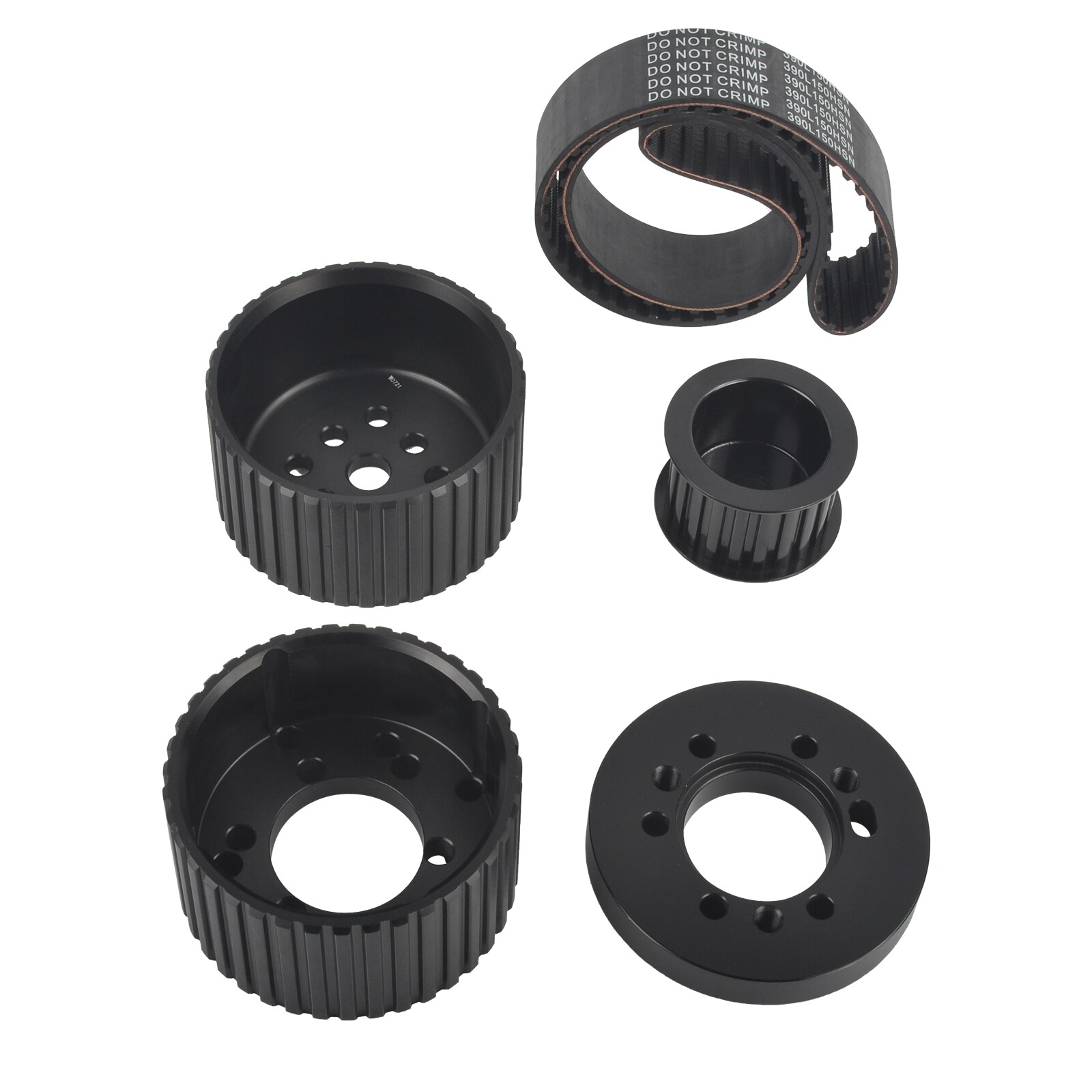 Billet Aluminum Gilmer Belt Drive Pulley Kit For Small Block Mopar 318 ...