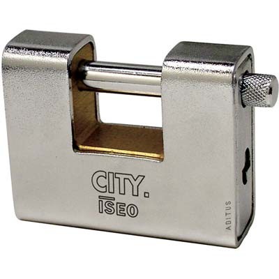 LUCCHETTO ANTISCASSO CORAZZATO ADITUS KA ISEO - OTTONE/ACCIAIO SABBIATO ...