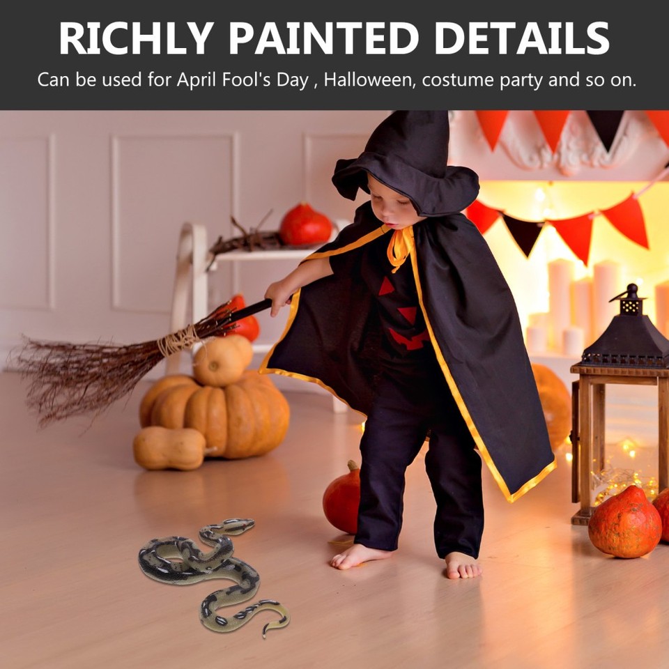 Realistic Snake Toy Plastic Model for Halloween Prank Trick Animal ...