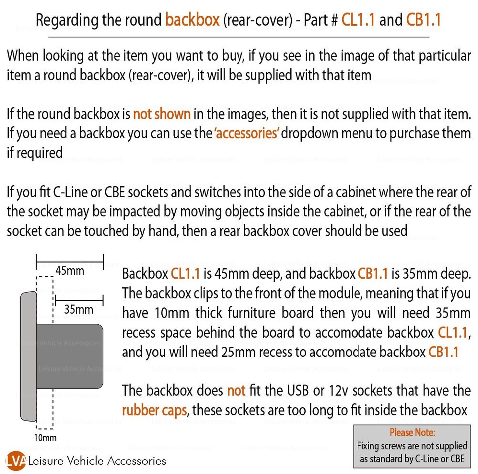 C-Line Black Single Socket Blanking Blank Plate fits C-Line Frames CL1 ...
