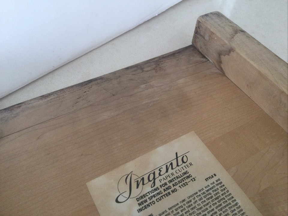 Vintage Ingento Paper Cutter. No. 1132-12” | eBay