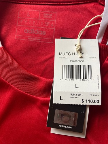 Adidas Manchester United 24/25 Long Sleeve Home Jersey Men Slim Fit ...