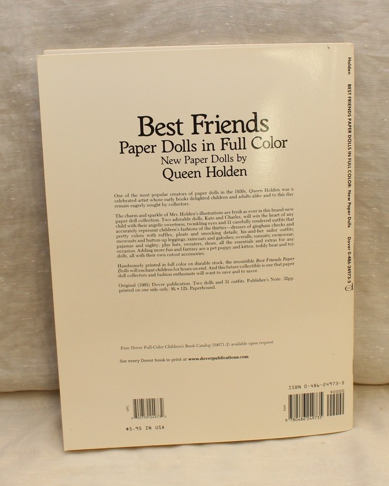 Best Friends Paper Dolls in Full Color Queen Holden NEW | eBay