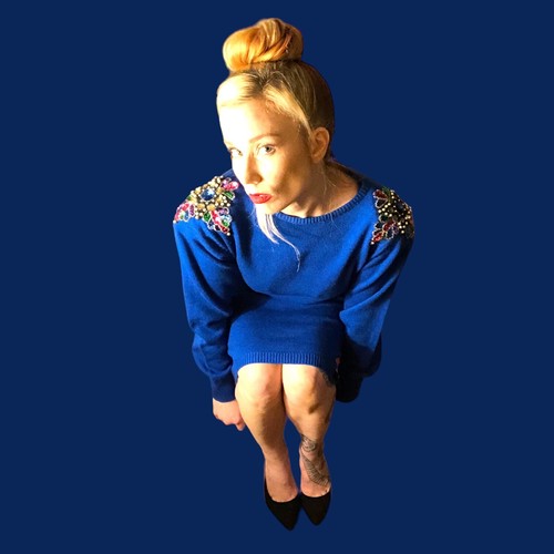 Gorgeous Vintage 80s “Plain Jane” Royal Blue Sequined Party Prom ...