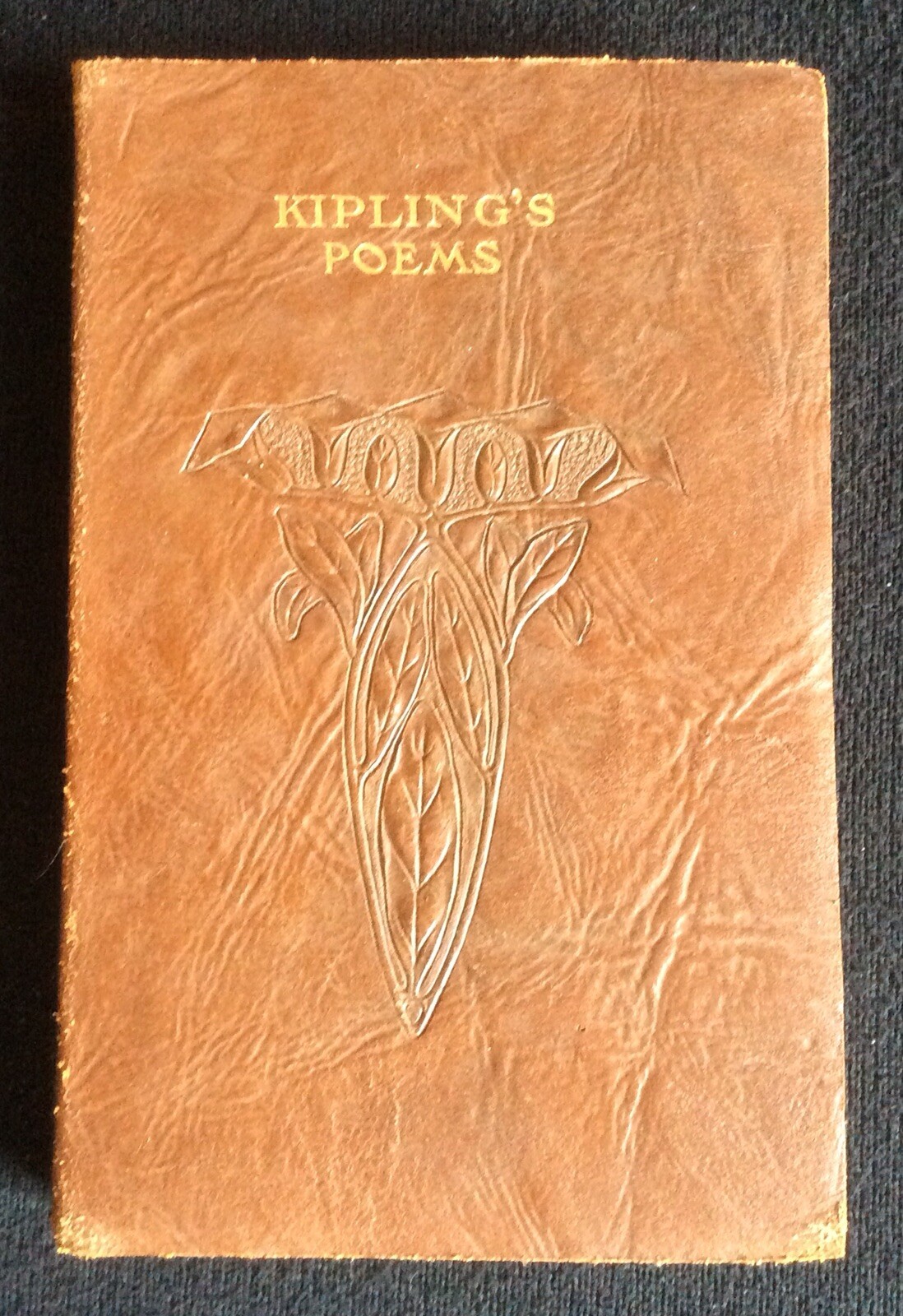 Kiplings Poems by Rudyard Kipling Leather Softcover Crowell 1928 Nathan ...