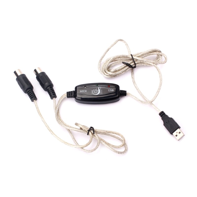Piano to PC Laptop Music Studio Cable Adapter Cord for Keyboard Piano ...