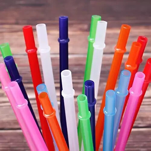 13 Inch Reusable Plastic Straws Extra Long For 30100 Oz Tall Water ...