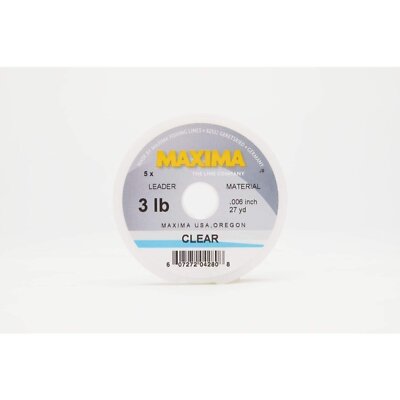 Maxima Fishing Line Leader Wheel, Clear, 3-Pound, 27-Yard | eBay