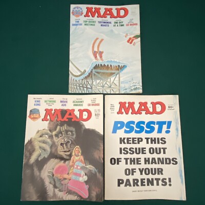 Mad Magazine 1977 Al Jaffee #190, 192, 195 King Kong CB Radios Skier | eBay
