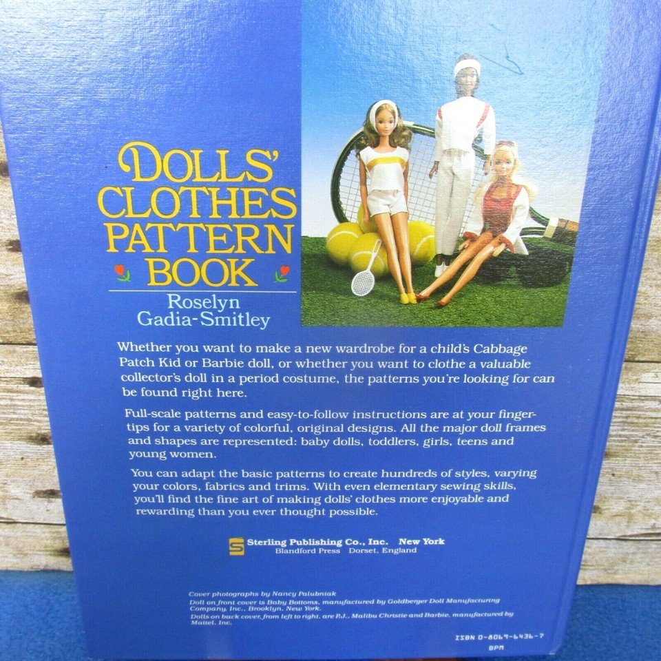 Dolls Clothes Pattern Book by Roselyn Gadia-Smitley Hardcover Barbie ...