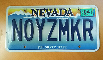 REAL NEVADA STATE LICENSE PLATE AUTO NUMBER CAR TAG # NOYZMKR VANITY ...