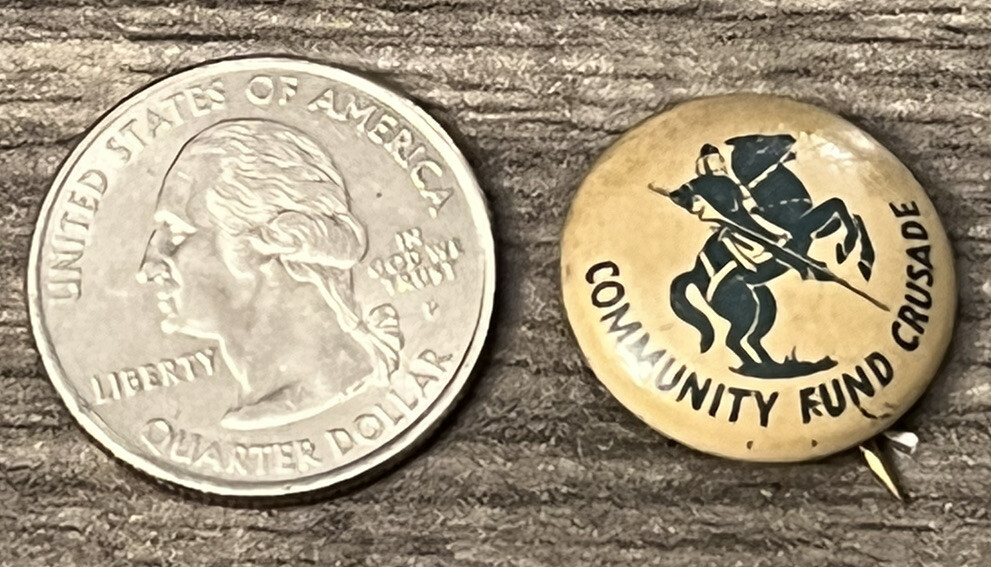 Vintage Community Fund Crusade Political Button Pin Pinback PB17E | eBay