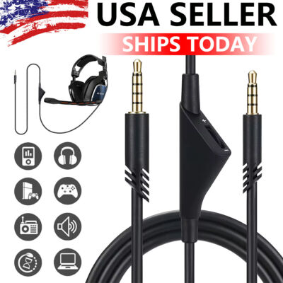 2M Replacement Audio Cable Cord Volume Control for Astro Gaming Headset ...