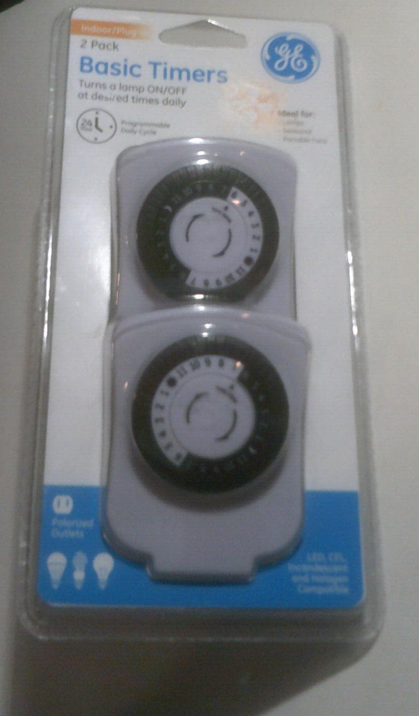 GE 15417-2 (2 Pack) Basic Timers Indoor Plug-in | eBay