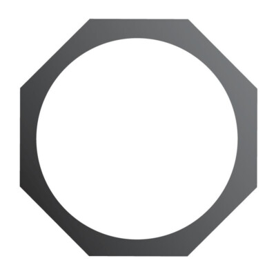 Eurolite Black PAR 64 Octagonal Filter Gel Frame for Lighting Gel Sheet ...