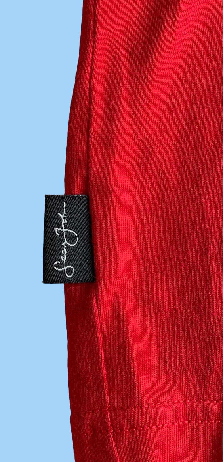 Sean John signature graphic logo hip hop red 100 % Cu… - Gem