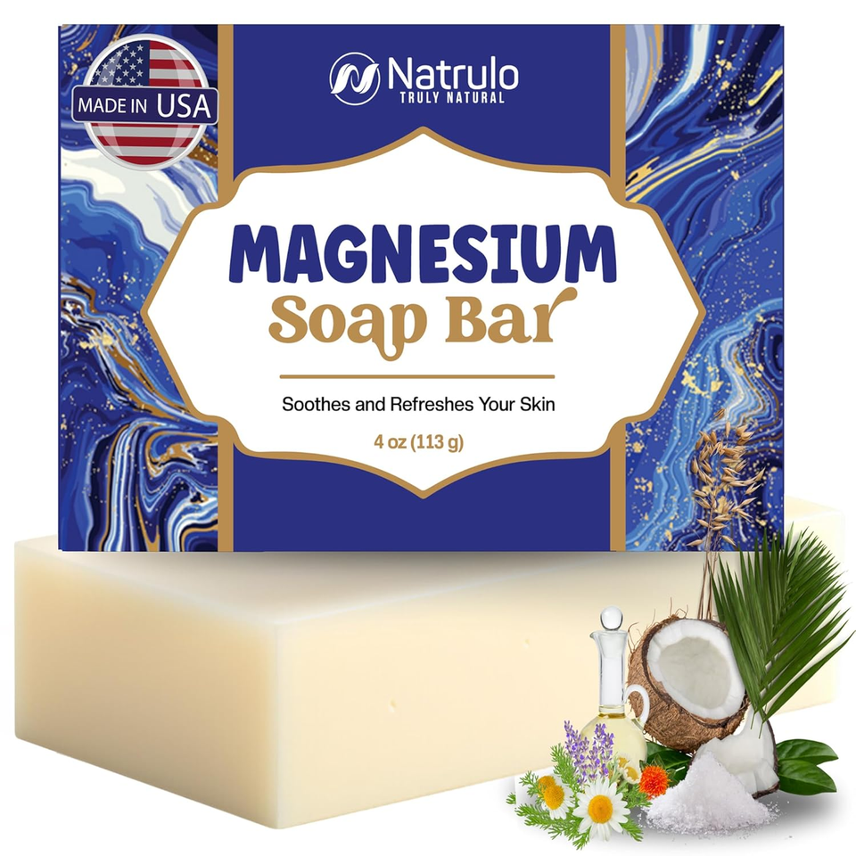 Dead Sea Magnesium Soap Bar – Deep Cleansing, Moisturizing Body Soap ...