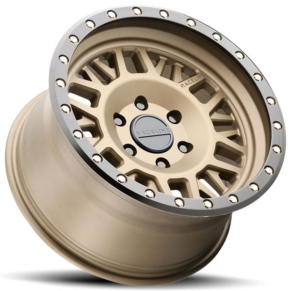 16x8" Raceline Wheels 951BZ Ryno Beadlock Textured Bronze Off-Road Rims ...