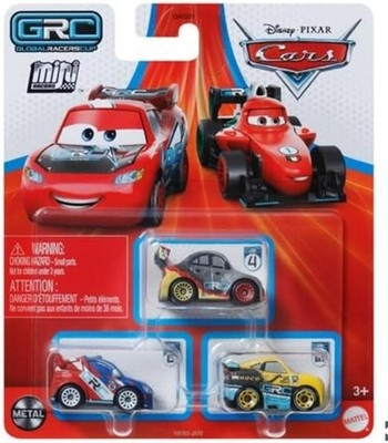 Disney Pixar Cars Mini Racers 3 Pack GRC Max Raoul CaRoule Cruz Ramirez ...