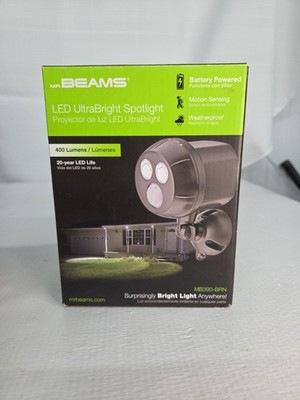 Mr. Beams Wireless Motion Sensor LED Spotlight - 450 Lumens, Black ...