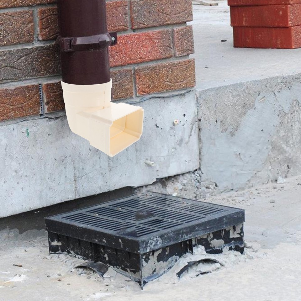 Downspout Concrete Block Splash Accessories Drainage Pipe Gutter | eBay ...