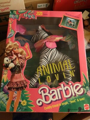 Barbie ANIMAL LOVIN ,Zizi the Zebra,nrfb 1988,pop-up playset,#1393 | eBay