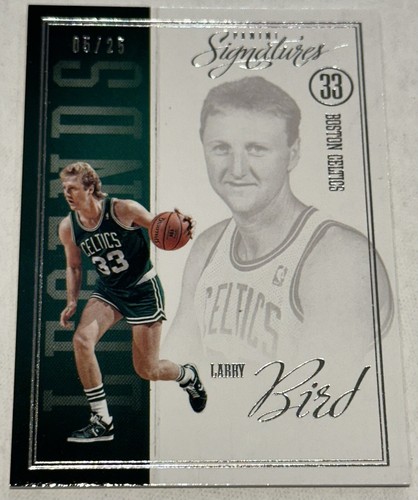 2012-13 LARRY BIRD PANINI SIGNATURES BASE CARD 05/25 !!! | eBay