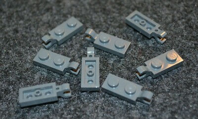 (8) Dark Gray 2x1 Plate w/ Vertical Clip Connector ~ Lego NEW Star Wars ...