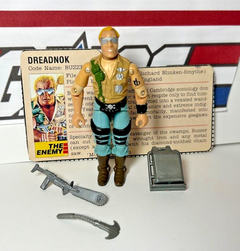 GI Joe Buzzer 1985 v1 *COMPLETE w/File Card, Great Paint!* Vintage ...