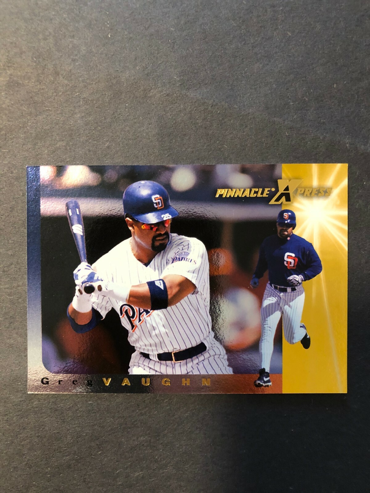 1997 PINNACLE EXPRESS BASEBALL GREG VAUGHN #68 SAN DIEGO PADRES MLB ...