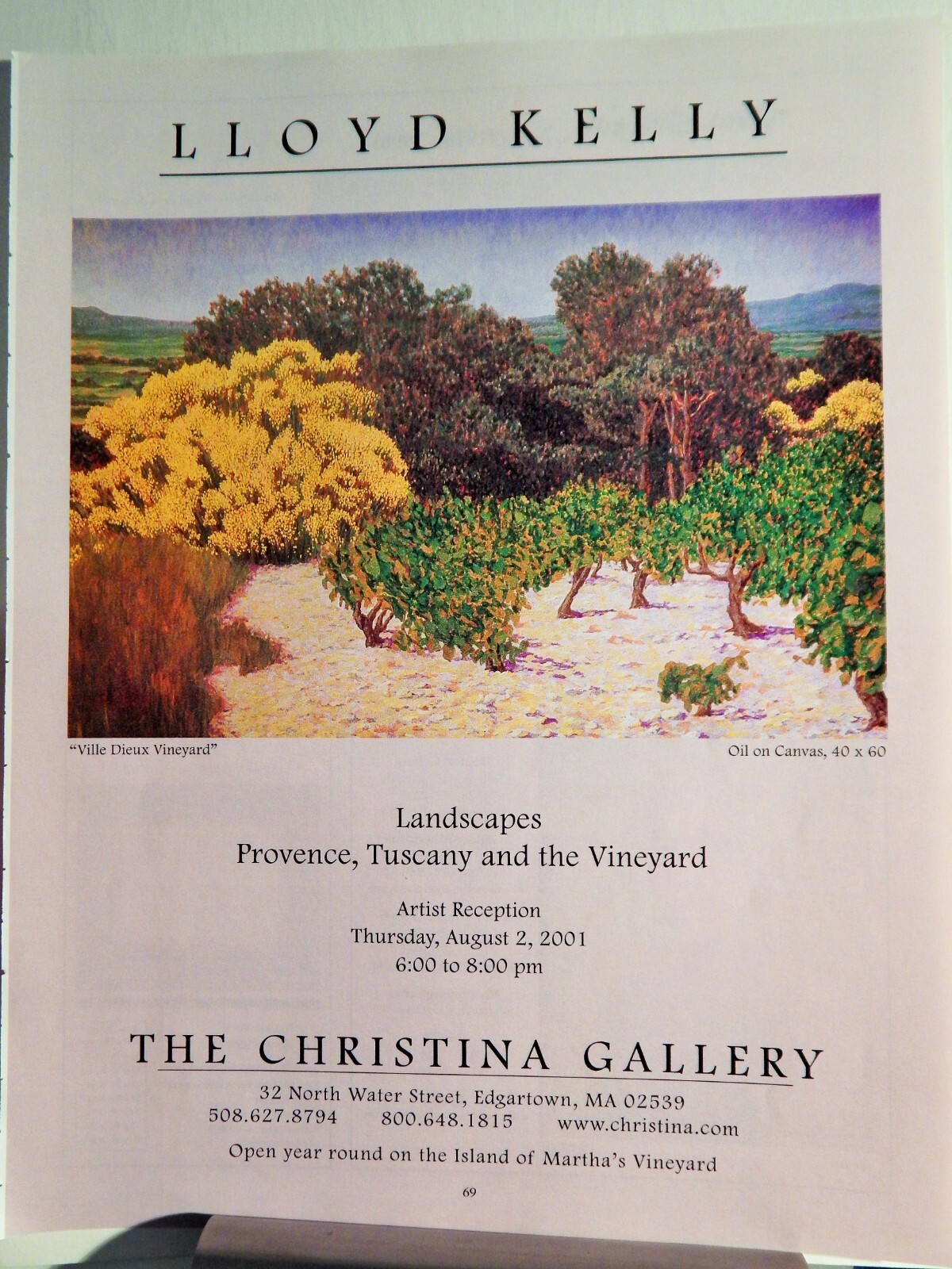 LLOYD KELLY ART PIECE VTG ORIG 2001 ADVERTISEMENT | eBay