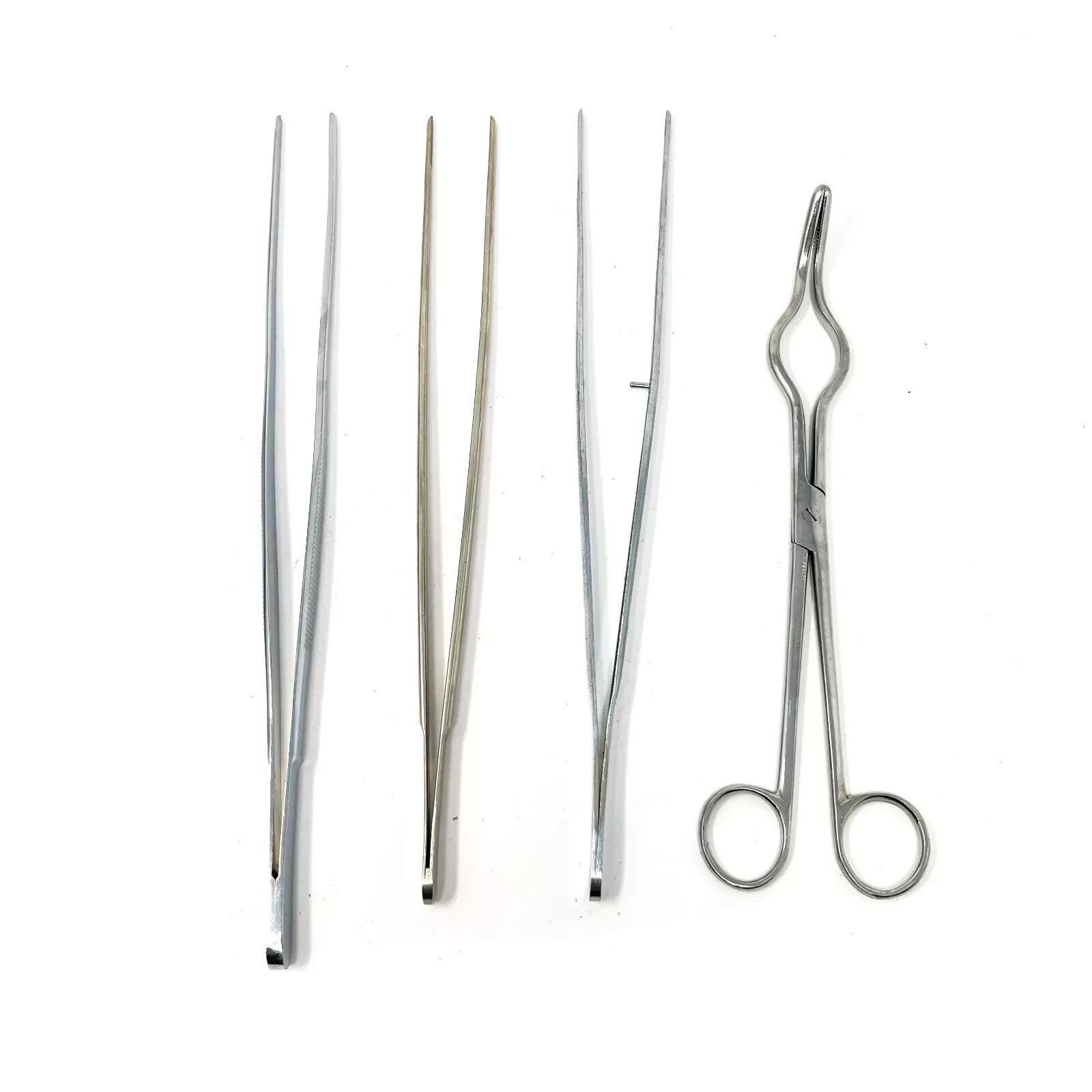 4 Pcs Cushing Tissue Forceps Surgical Tweezers and Crucible Tong | eBay