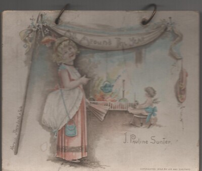 Victorian Calendar - 1892 - Illustrated by J. Pauline Sunter | eBay