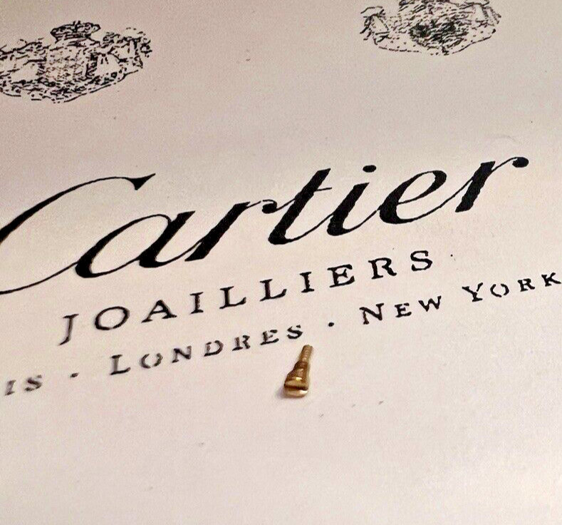 Cartier Screw 18K Yellow Gold SCREW 3.80 mm X 1.20 mm Authentic Swiss ...