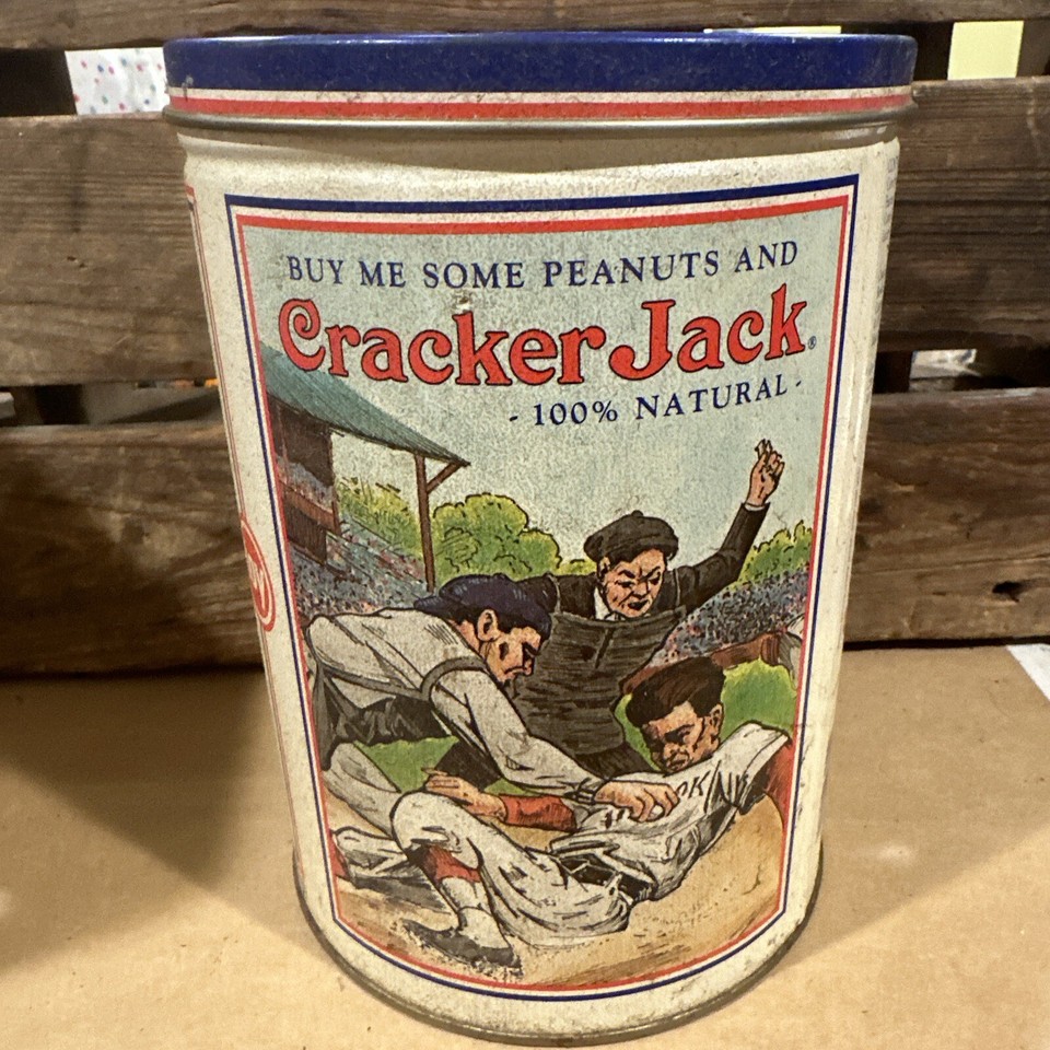 Cracker Jack Popcorn Tin~11 OZ ~1990 Limited Edition | eBay