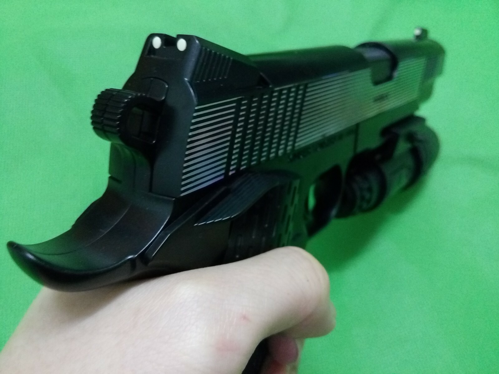 Toy & flashlight costume prop swat m1911 kimber filming gel blaster ...