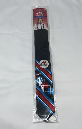Chic Geek Neck Tie School Nerd Class Fancy Dress Up Halloween Costume ...