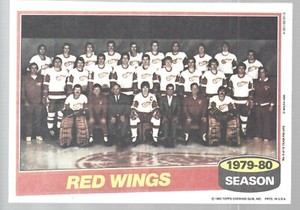 Vintage Detroit Red Wings Topps 1979-80 NHL Hockey Team Poster | eBay