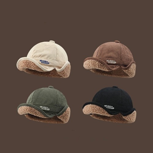 Windproof Bomber Hats Lamb Wool Ear Cover Caps Popular Flying Caps ...