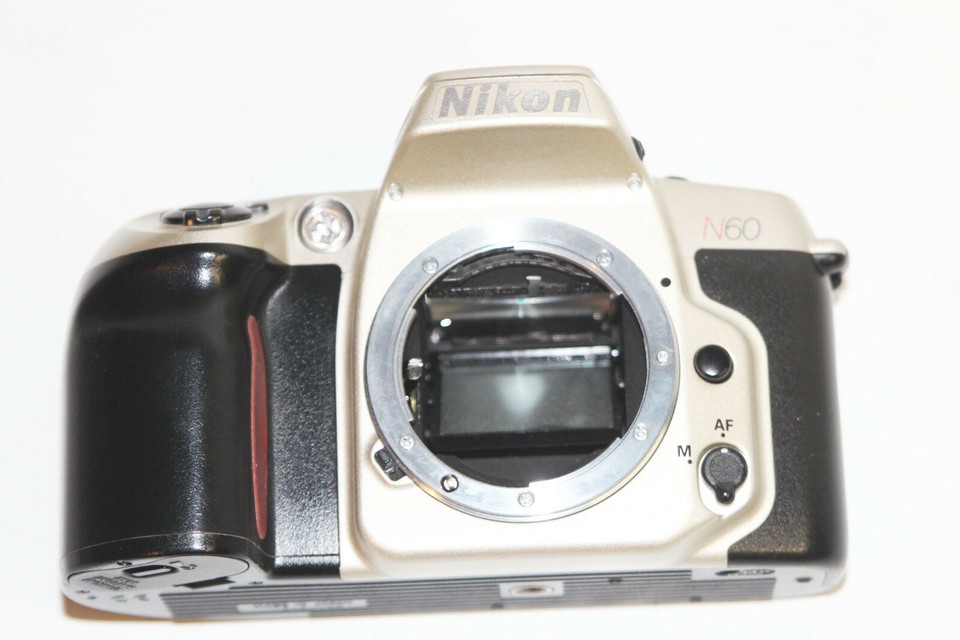 Nikon N60 35mm SLR Film Camera Body Only - Tested (Silver & Black ...