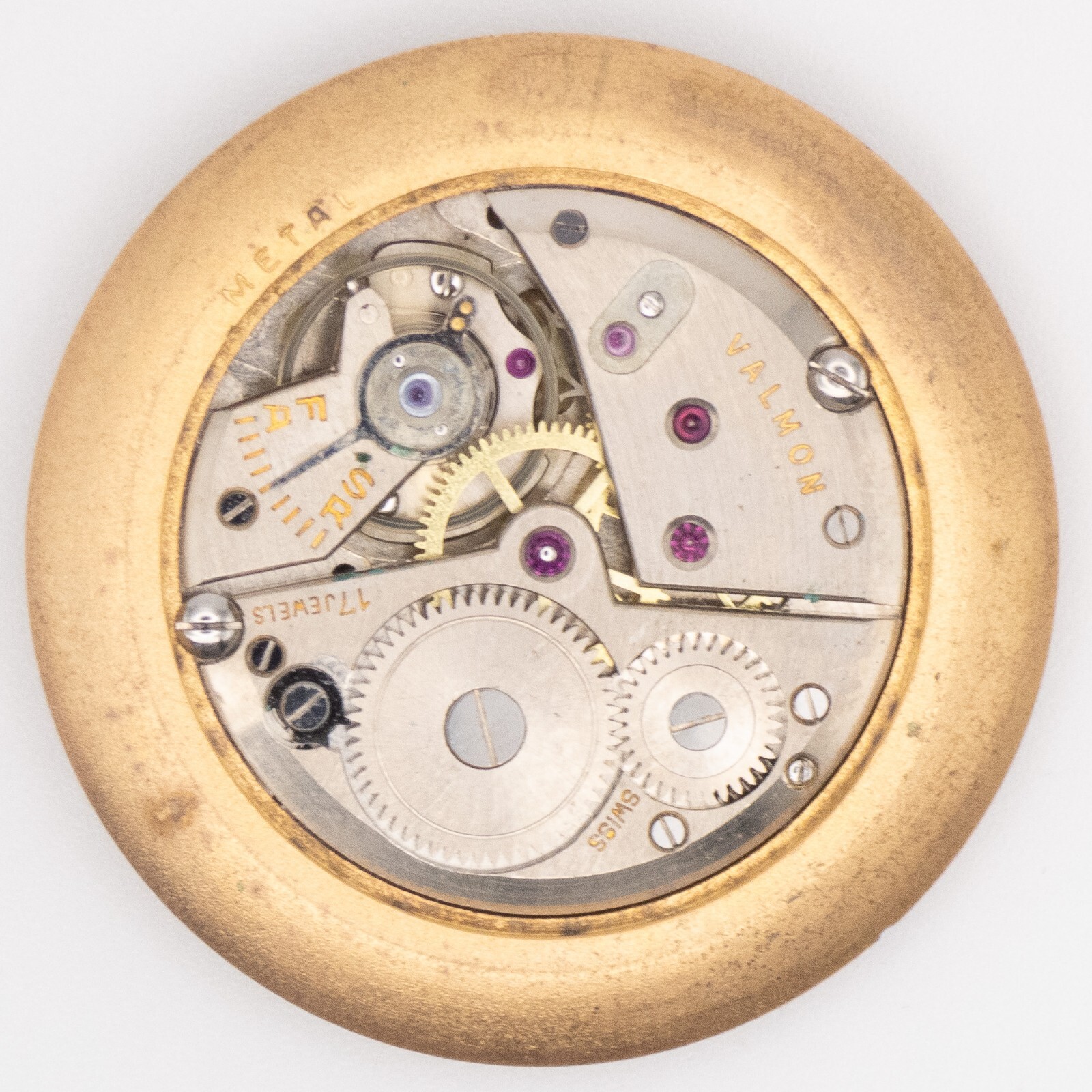 Vintage Valmon 23.6 mm x 4.9 mm 17-Jewel Wristwatch Movement, Parts ...