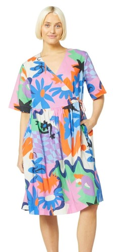 Gorman Freedom Time cotton wrap smock dress - size 8 RRP $229 | eBay ...