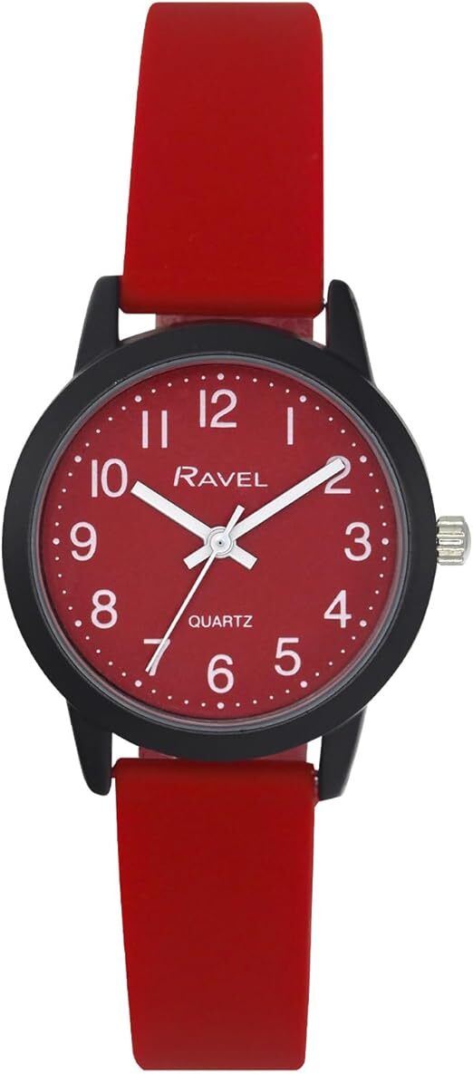 Ravel - Women's Silicone Soft Strap Watch Analogue Quartz -R1813 (30mm ...