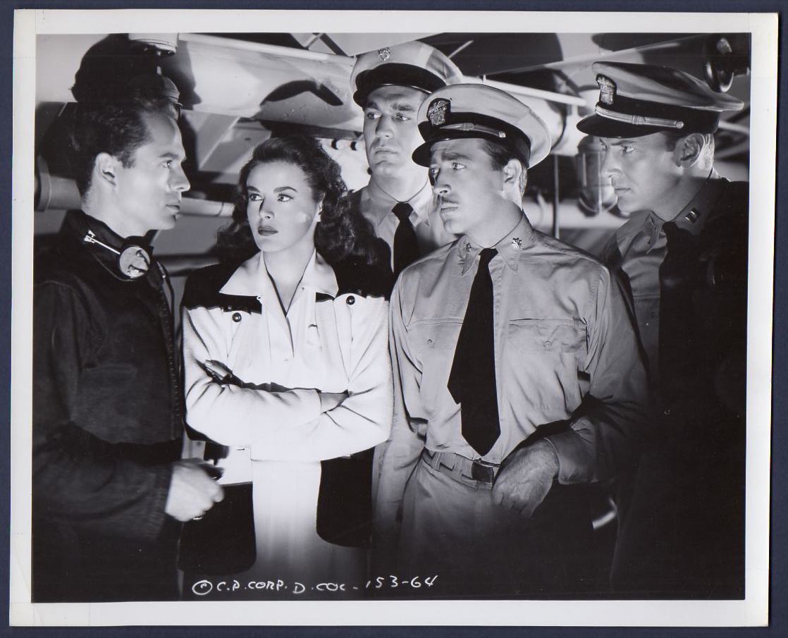 Larry Parks MARGUERITE CHAPMAN John Howard SUBMARINE RAIDER Orig Photo ...