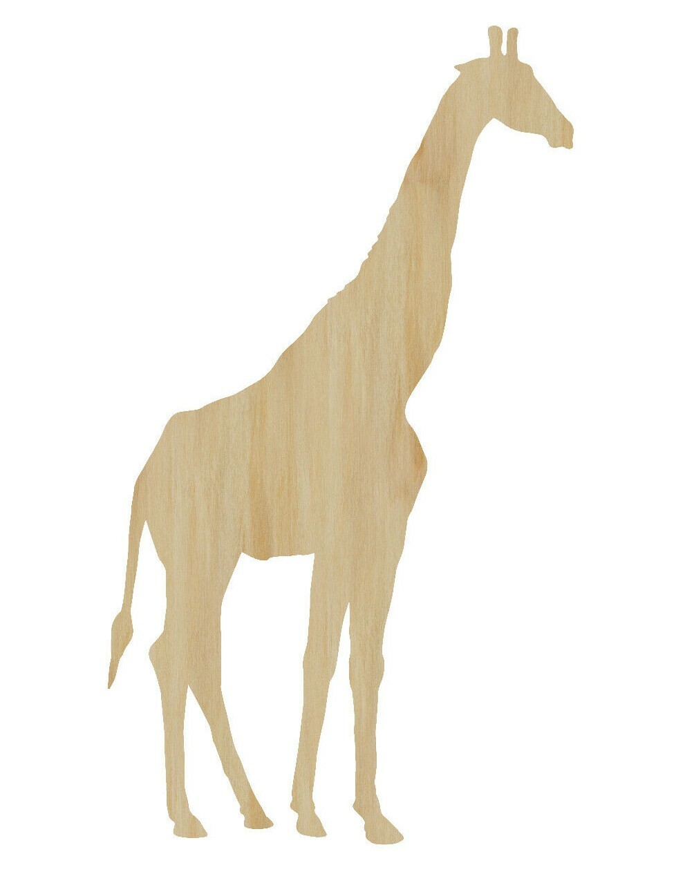 Giraffe Cut Out Wood Shape Craft Supply - Wood Craft Giraffe Africa ...