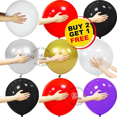 18" Inch Giant Plain Balloons Extra Large Balloon Jumbo Plain Balloon ...